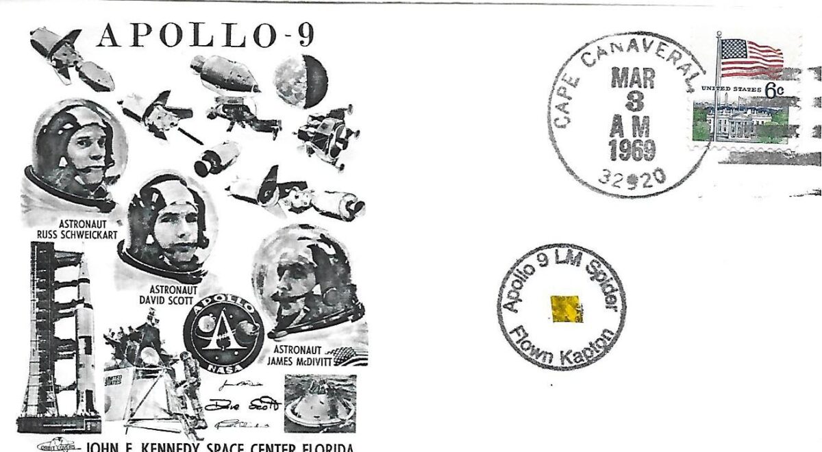APOLLO 9 FLOWN KAPTON FOIL COVER #10/50 - Apollospace