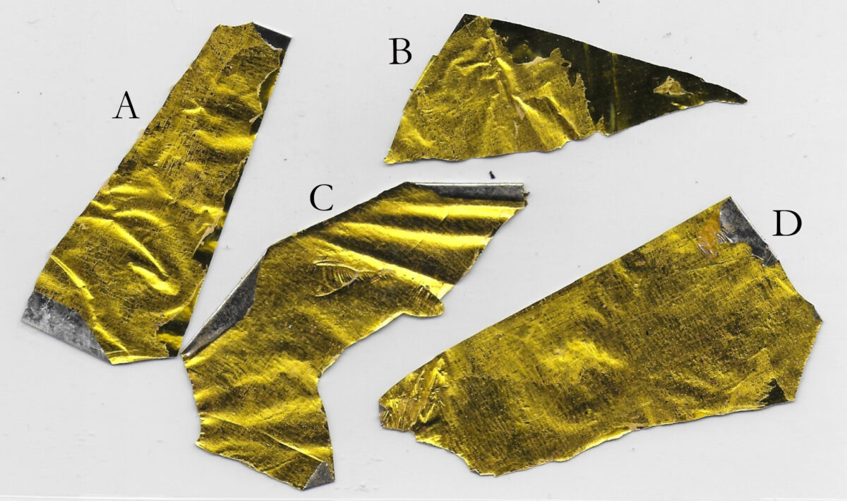 Apollo 11 Flown Kapton Foil Large Piece 3.5x1 Inches #1C - Apollospace