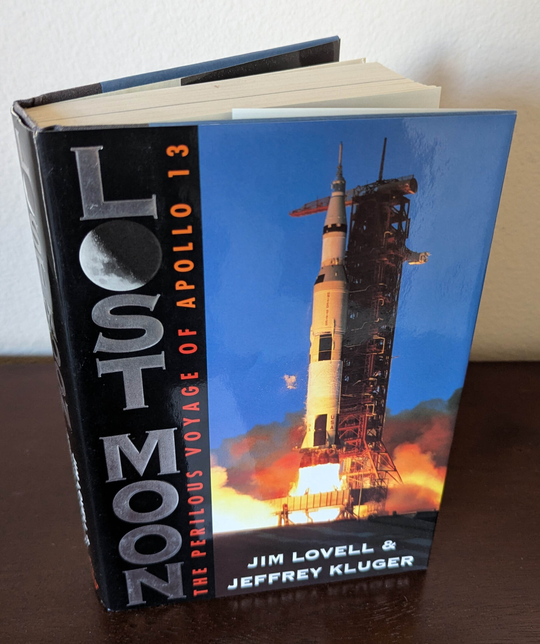 Apollo 13 James Lovell Signed Book Lost Moon - Apollospace