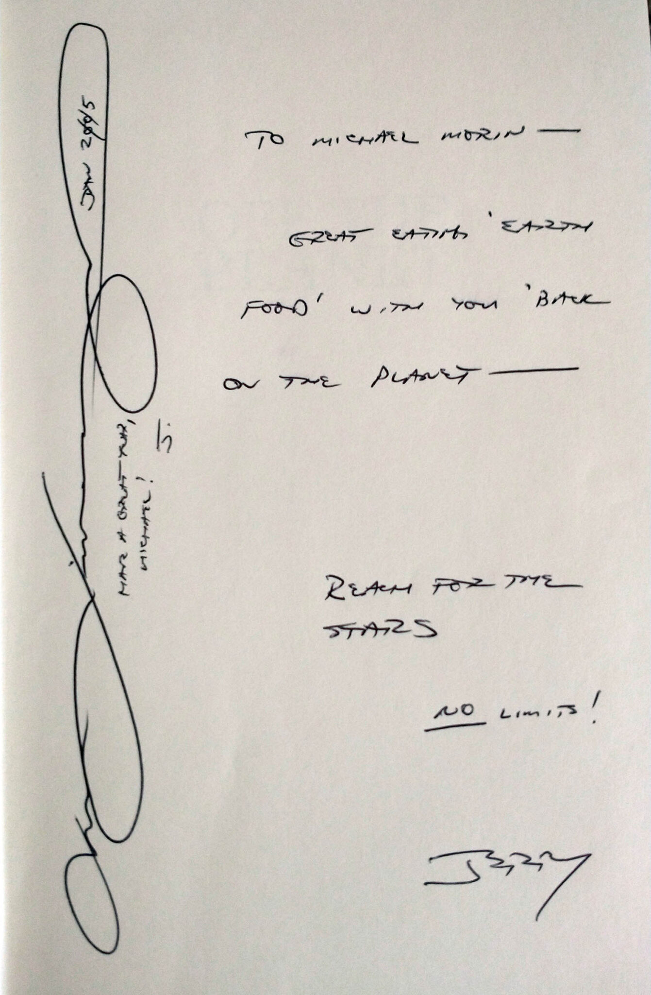 STS Jerry Linenger Signed Book Off the Planet - Apollospace