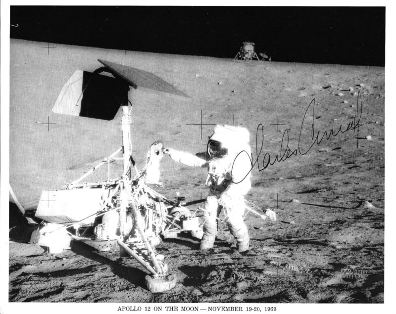 Apollo 12 Moonwalker Charles Conrad at Surveyor III Signed NASA ...