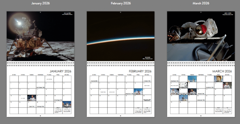 APOLLOSPACE Wall Calendar 2026 - Apollospace